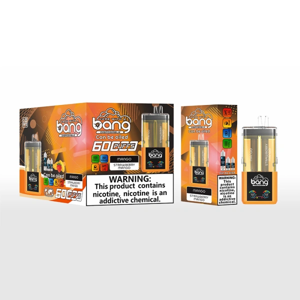 Bang 60k Puffs 2 in 1 Crystal Nachfüllbar 2 x 10 ml E-Liquid Einweg Vape